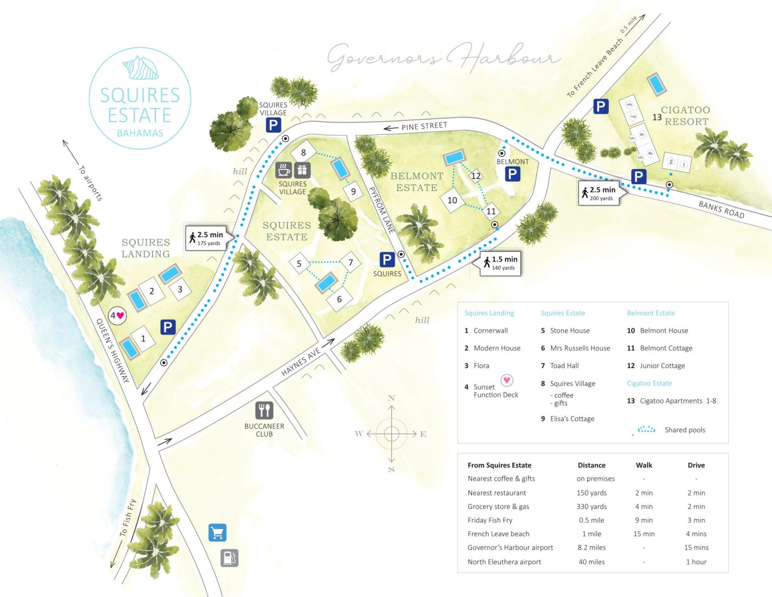 Estate Map - Squires Estate